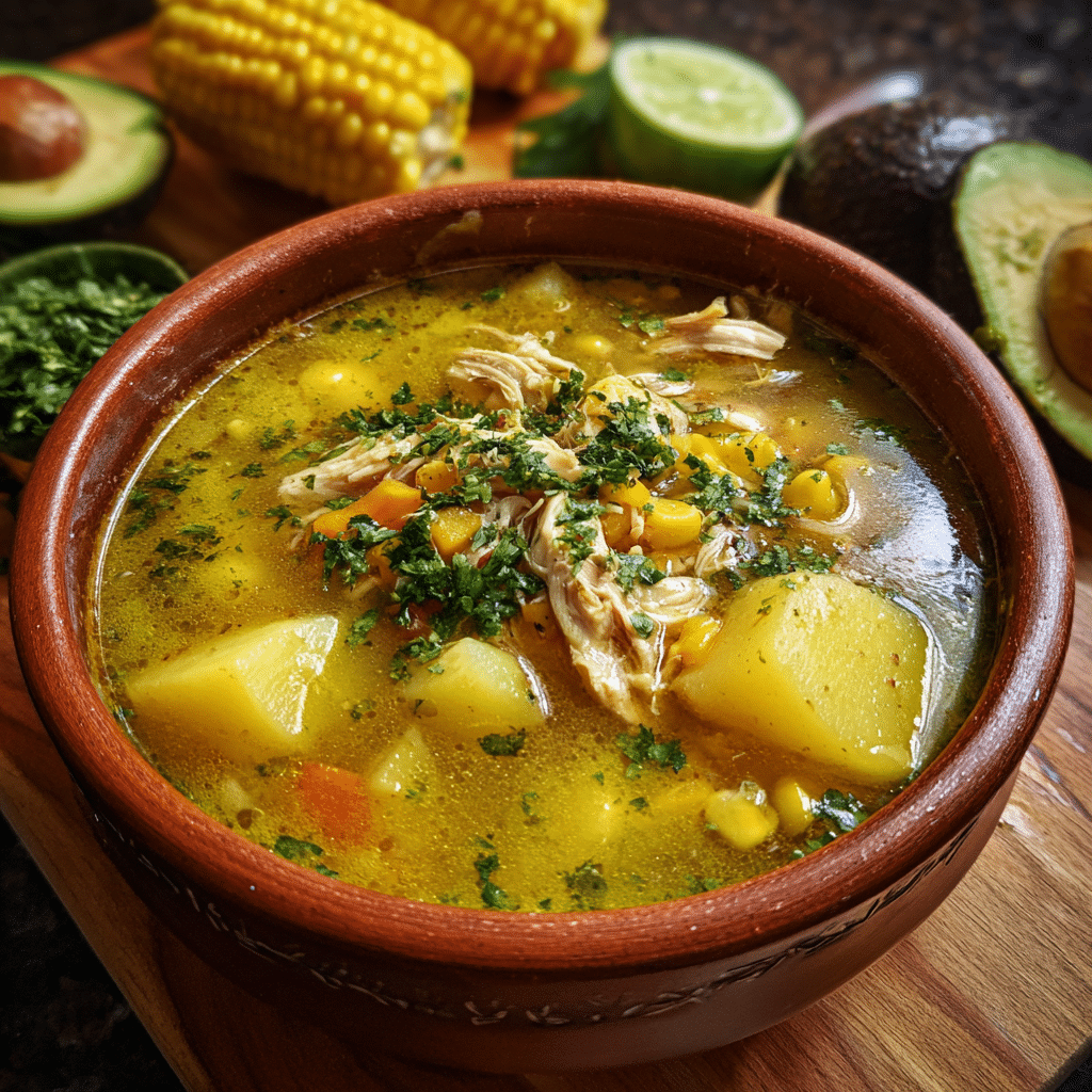 Colombian Ajiaco (Chicken and Potato Soup)
