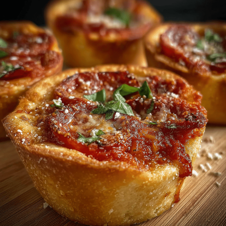 Easy Mini Chicago Deep Dish Pizzas