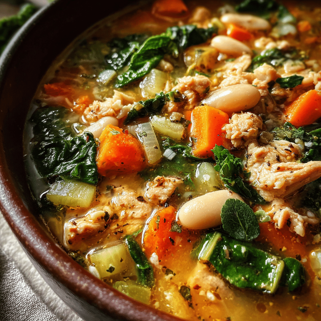 Turkey & White Bean Tuscan Soup