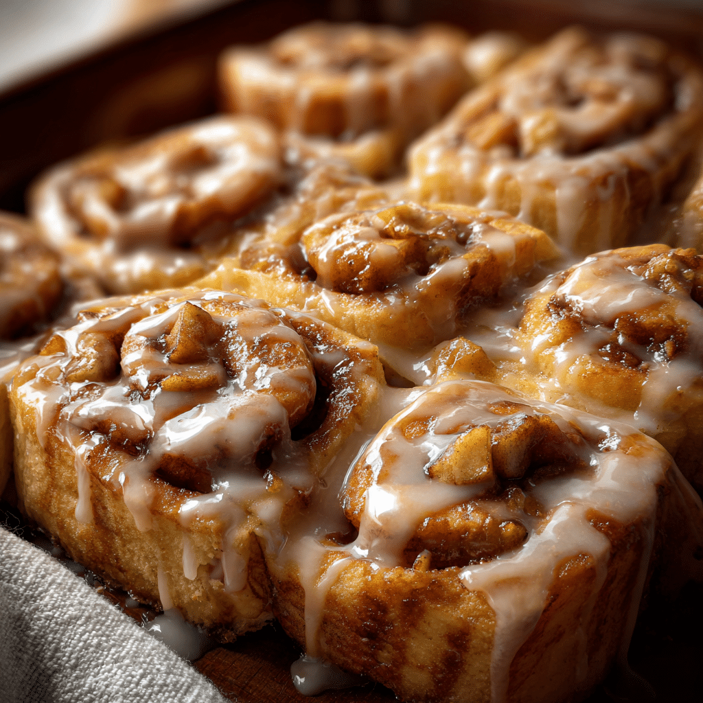 Cinnamon Rolls with Apple Pie Filling
